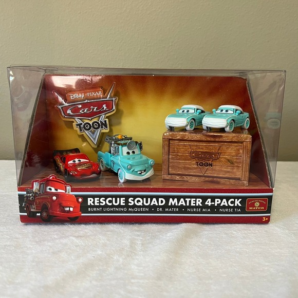 Disney | Toys | Disney Pixar Cars Rescue Squad Mater 4pack Nib ...
